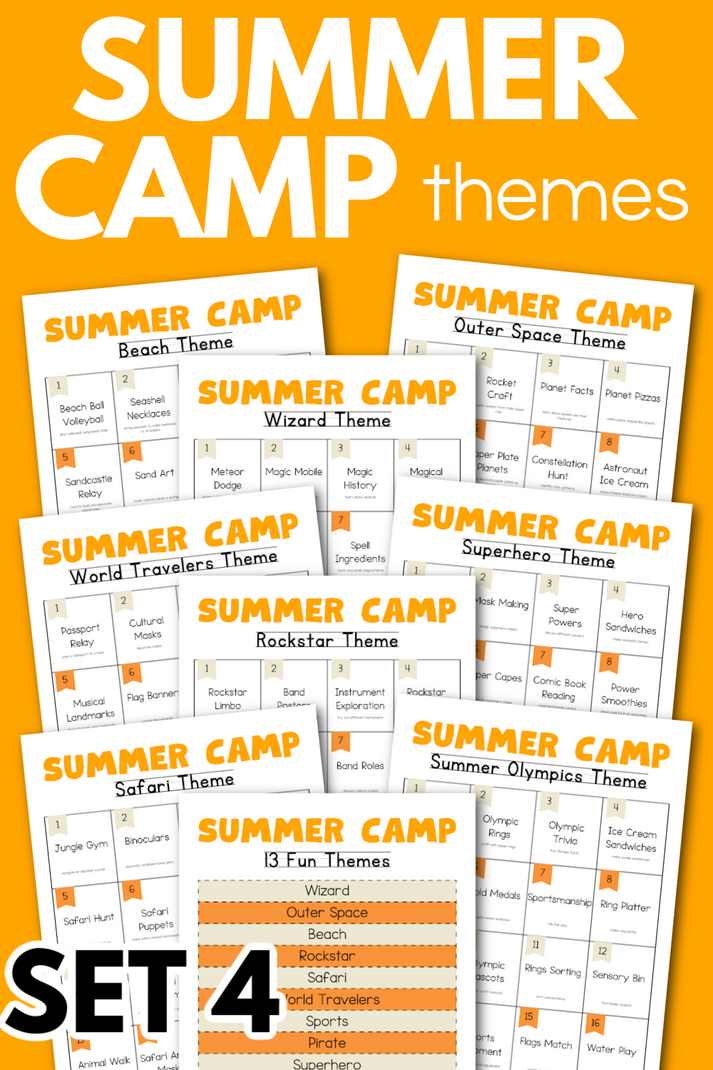 Summer Camp Themes + Activities Commercial Use – Crafted Printable